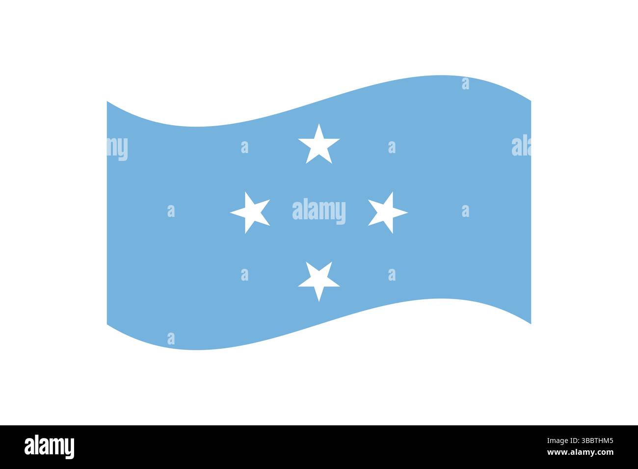 Flag of Micronesia. Micronesia flag official colors and proportion ...