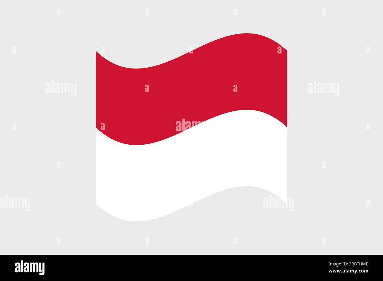 Flag of Monaco. Monaco flag official colors and proportion digital ...