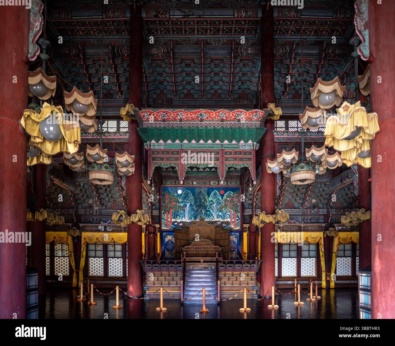 Throne room of Changdeokgung royal palace of the Joseon dynasty in ...