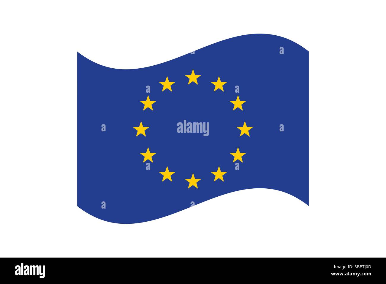 Flag of European Union. EU flag. European Union wavy flag digital ...