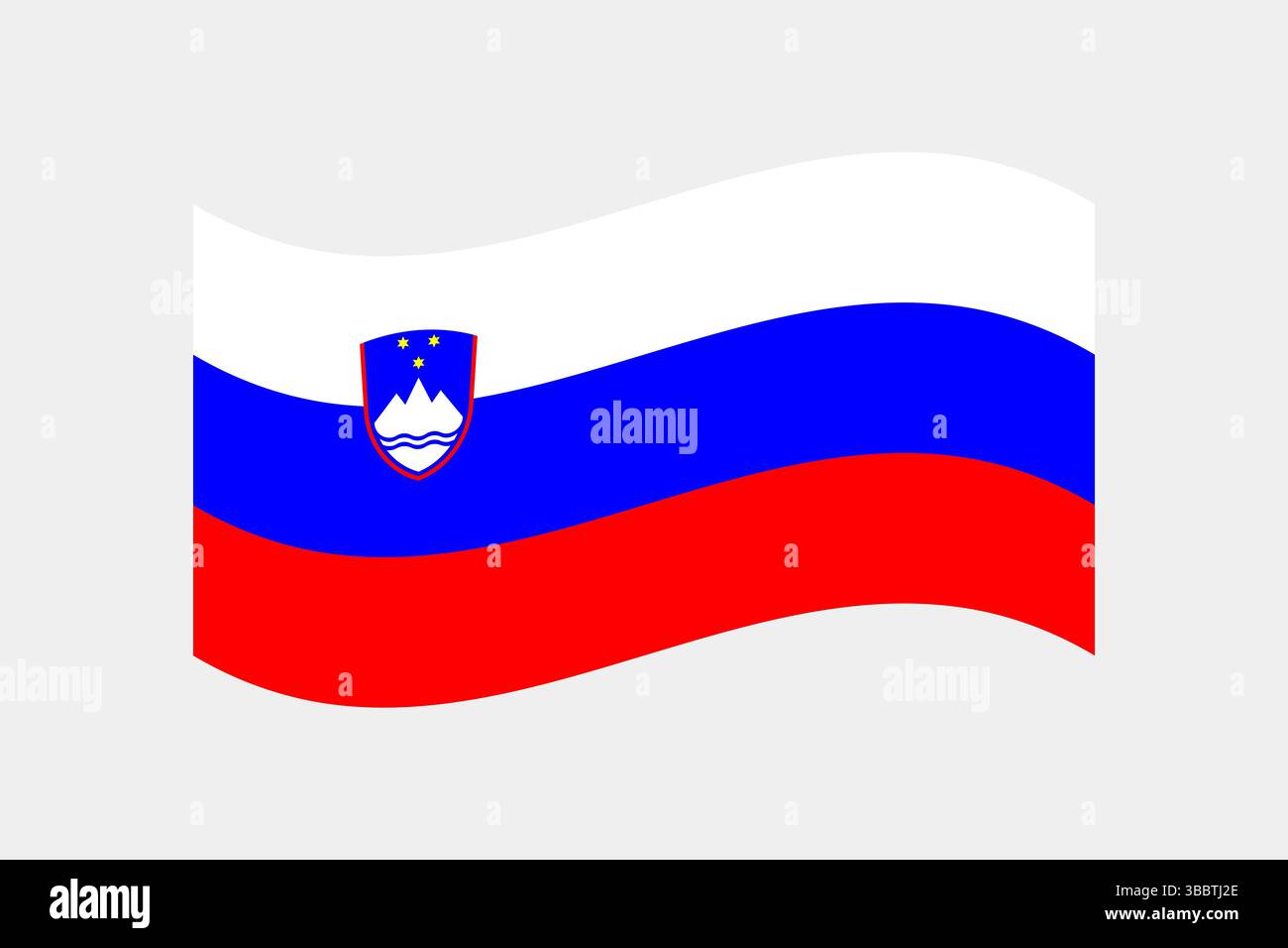 Flag of Slovenia. Slovenia flag official colors and proportion digital ...