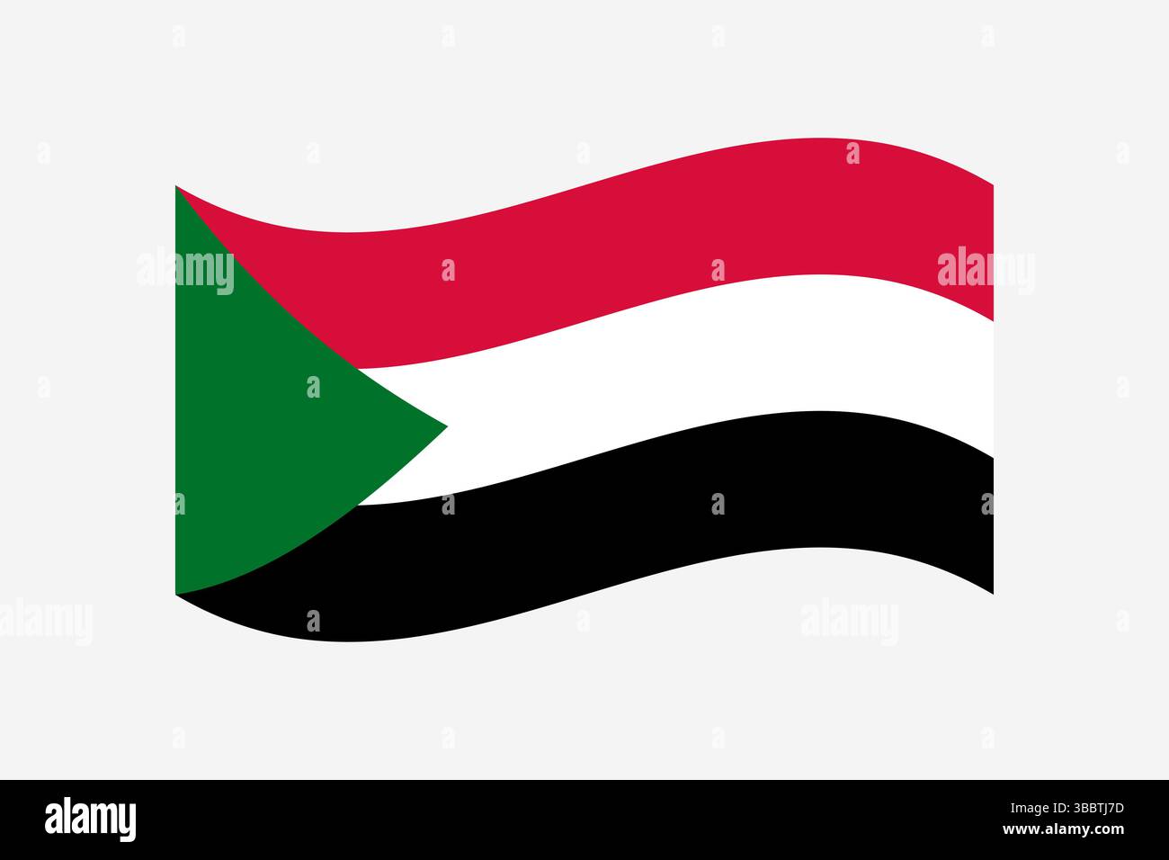 Flag of Sudan. Sudan flag official colors and proportion digital vector ...