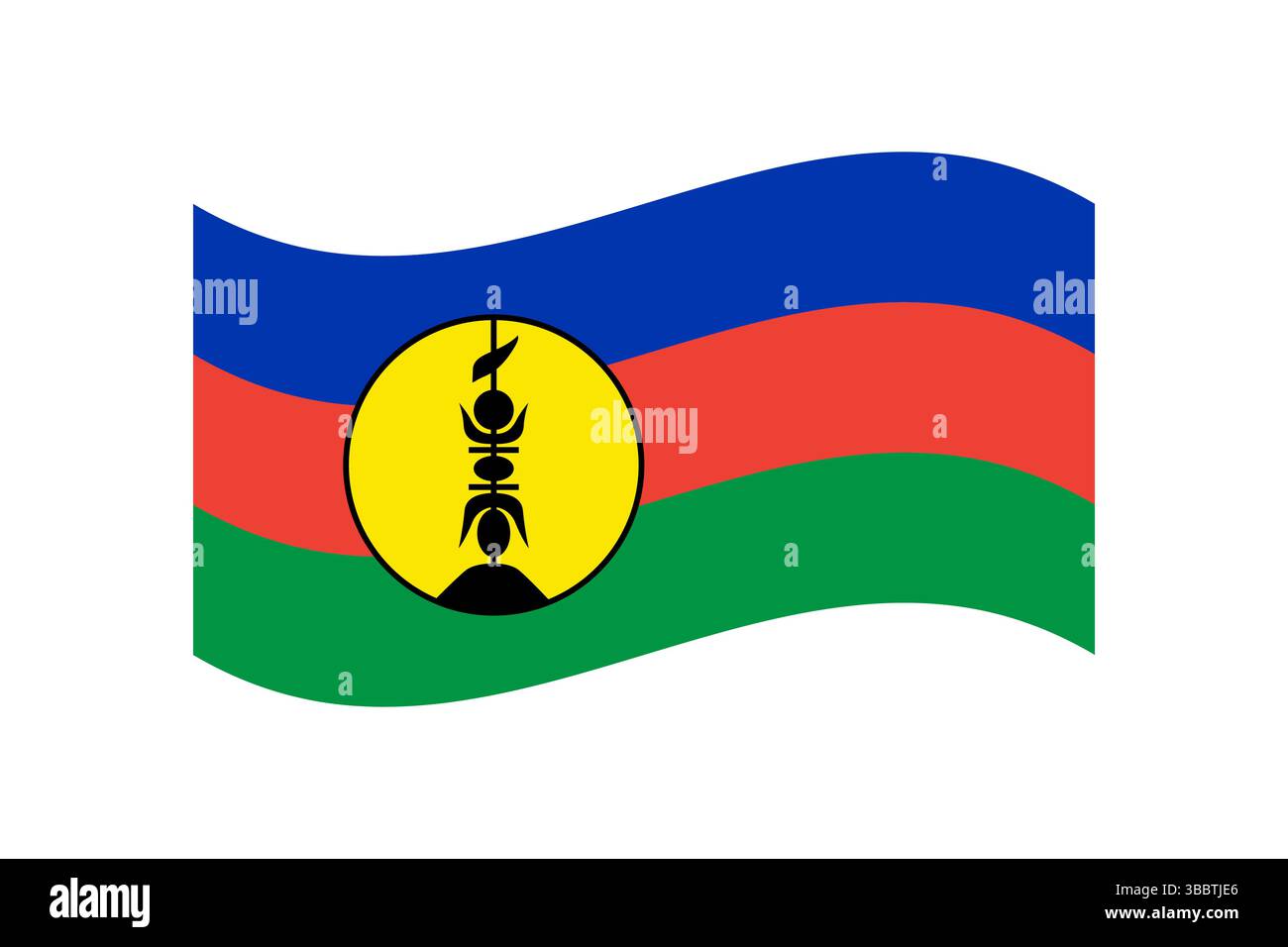 Flag of New Caledonia. New Caledonia flag official colors and ...