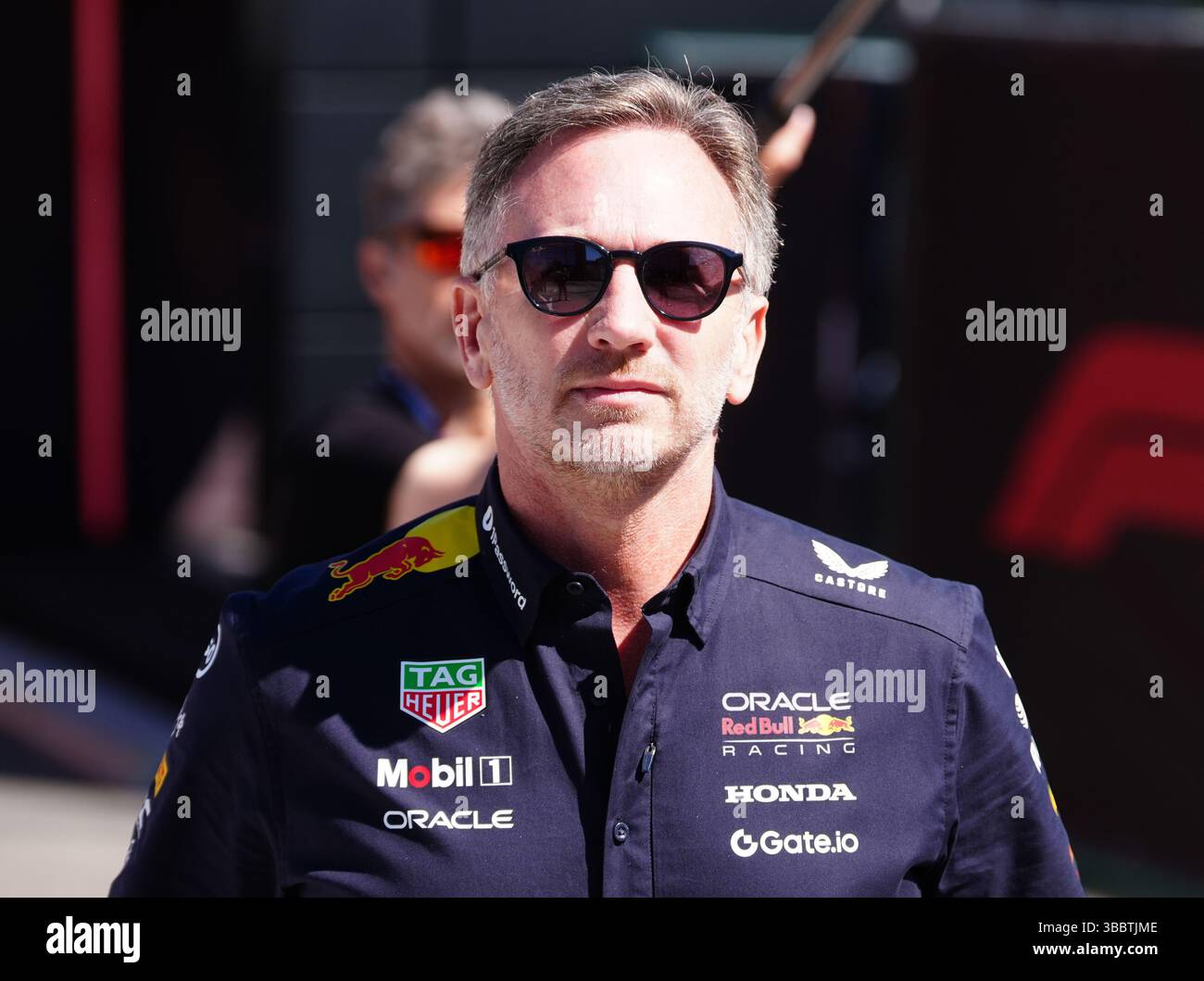 Red Bull team principal Christian Horner before free practice 3 at the ...