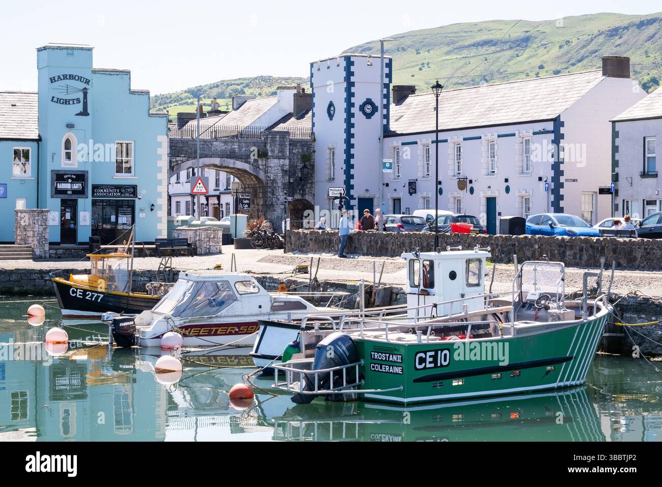 Carnlough, Northern Ireland - May 16th, 2025: Boats in Carnlough ...