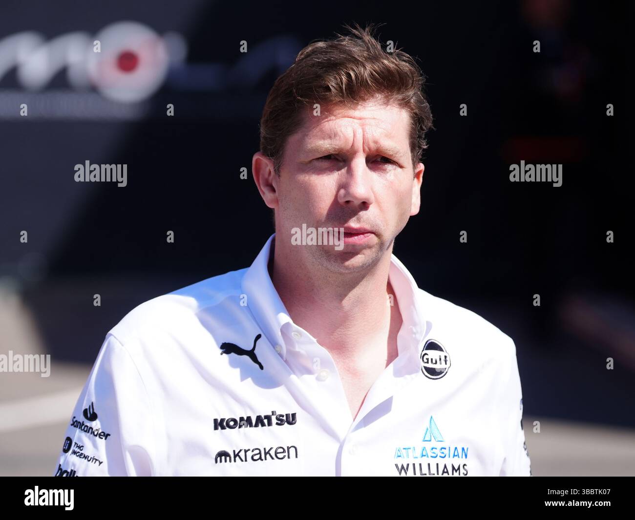 Williams team principal James Vowles before free practice 3 at the ...
