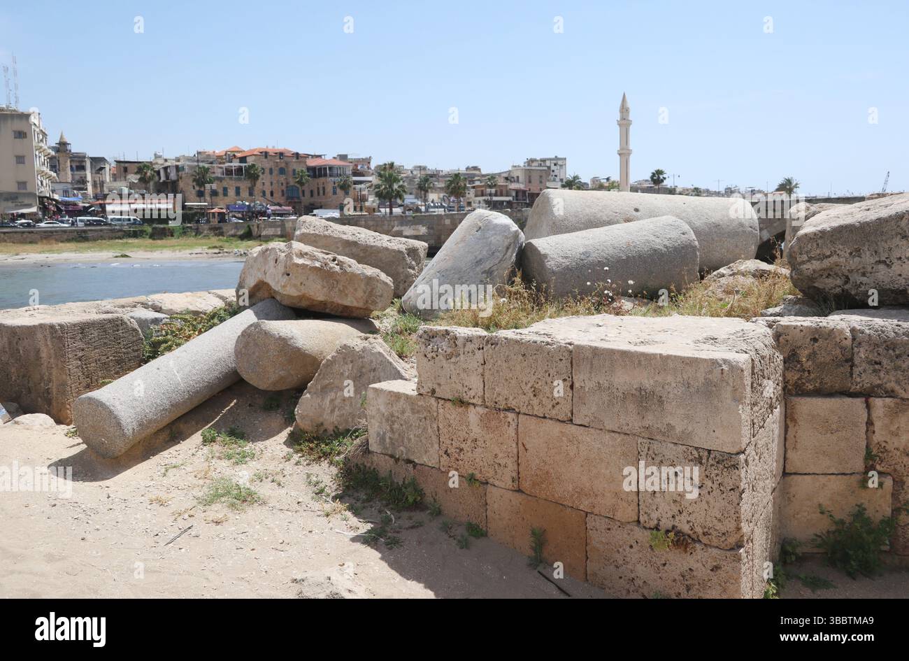 Lebanon saida crusaders castle sea castle medieval archeology mu hi-res ...