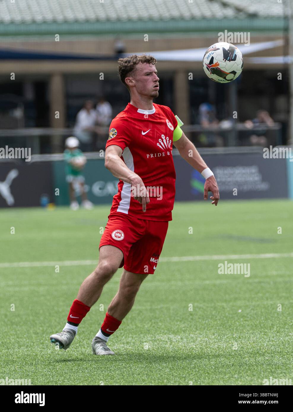Hong Kong,China:17 May,2025. HKFC Standard Chartered Soccer Sevens Tournament Larne vs BC ...