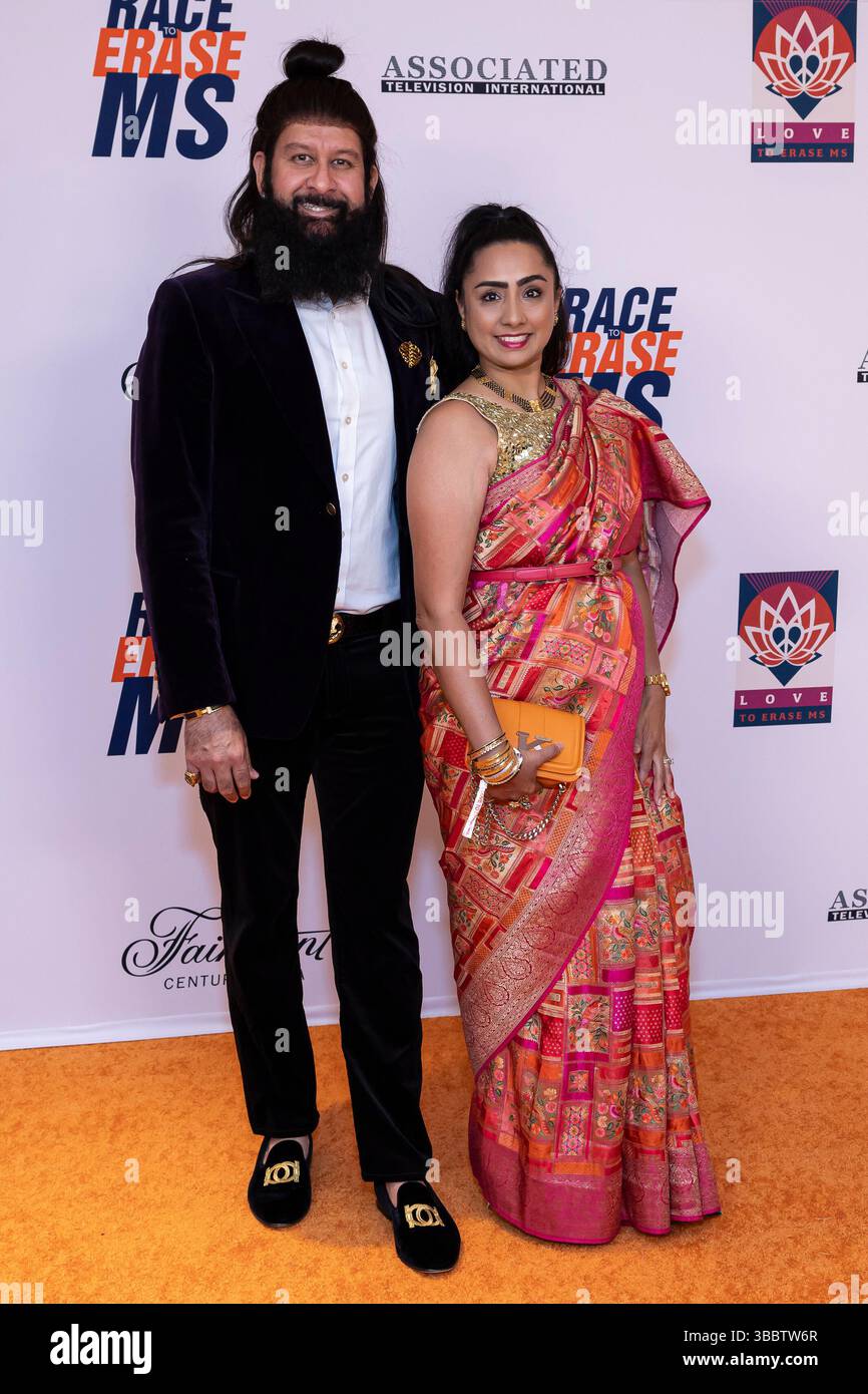 Los Angeles, USA. 16th May, 2025. Mickey Popat and Vicky Popat attend ...