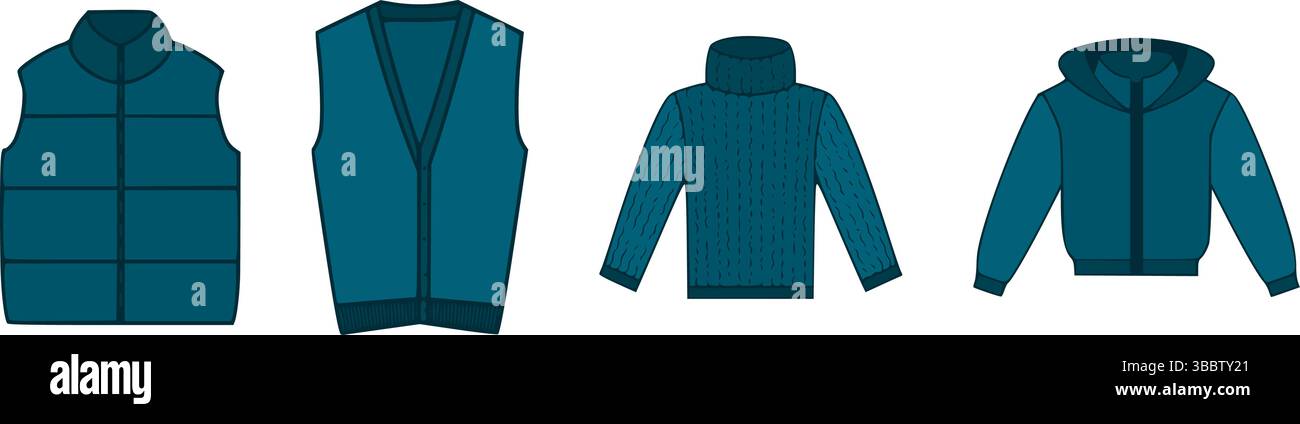 Blue jackets vector vectors hi-res stock photography and images - Alamy