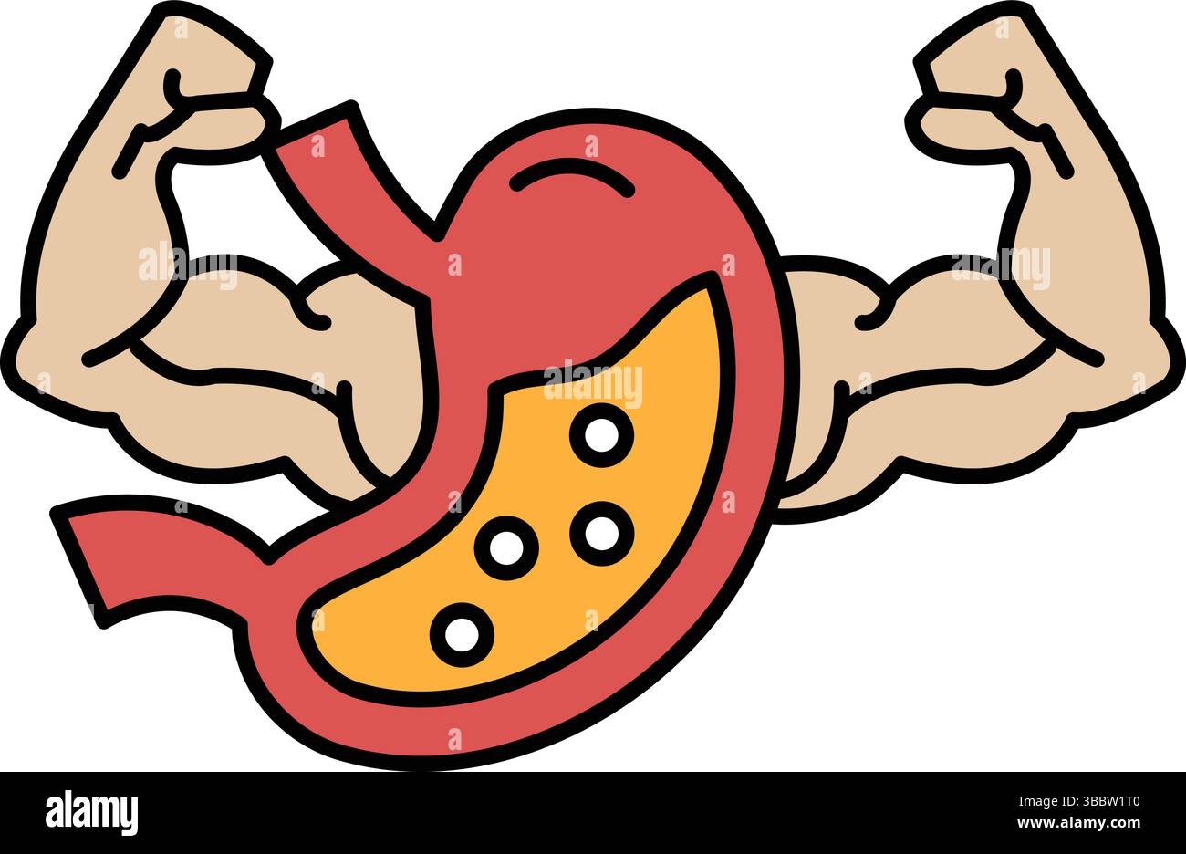 Retro and full stomach Cut Out Stock Images & Pictures - Alamy