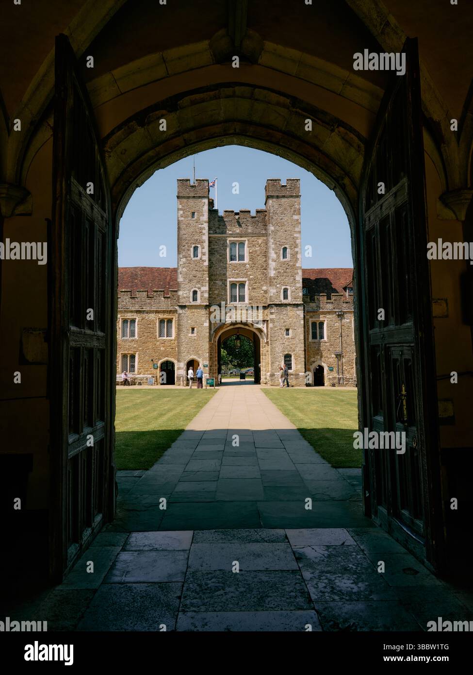 The gatehouse at Knole a British country house and former archbishop's ...