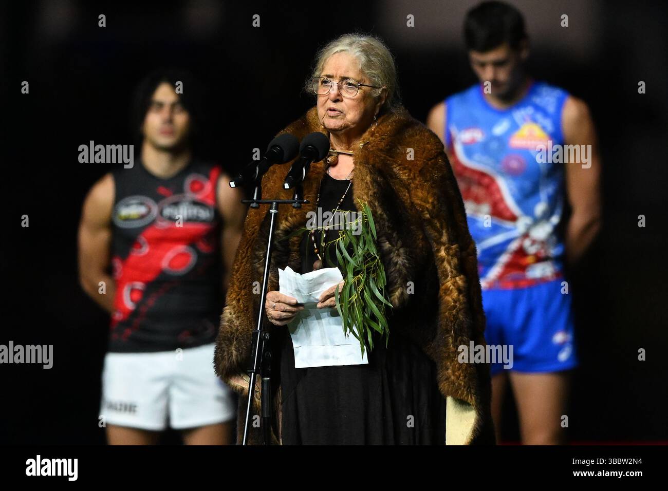 Melbourne, Australia. 17th May, 2025. Aunty Joy Murphy Wandin delivers ...