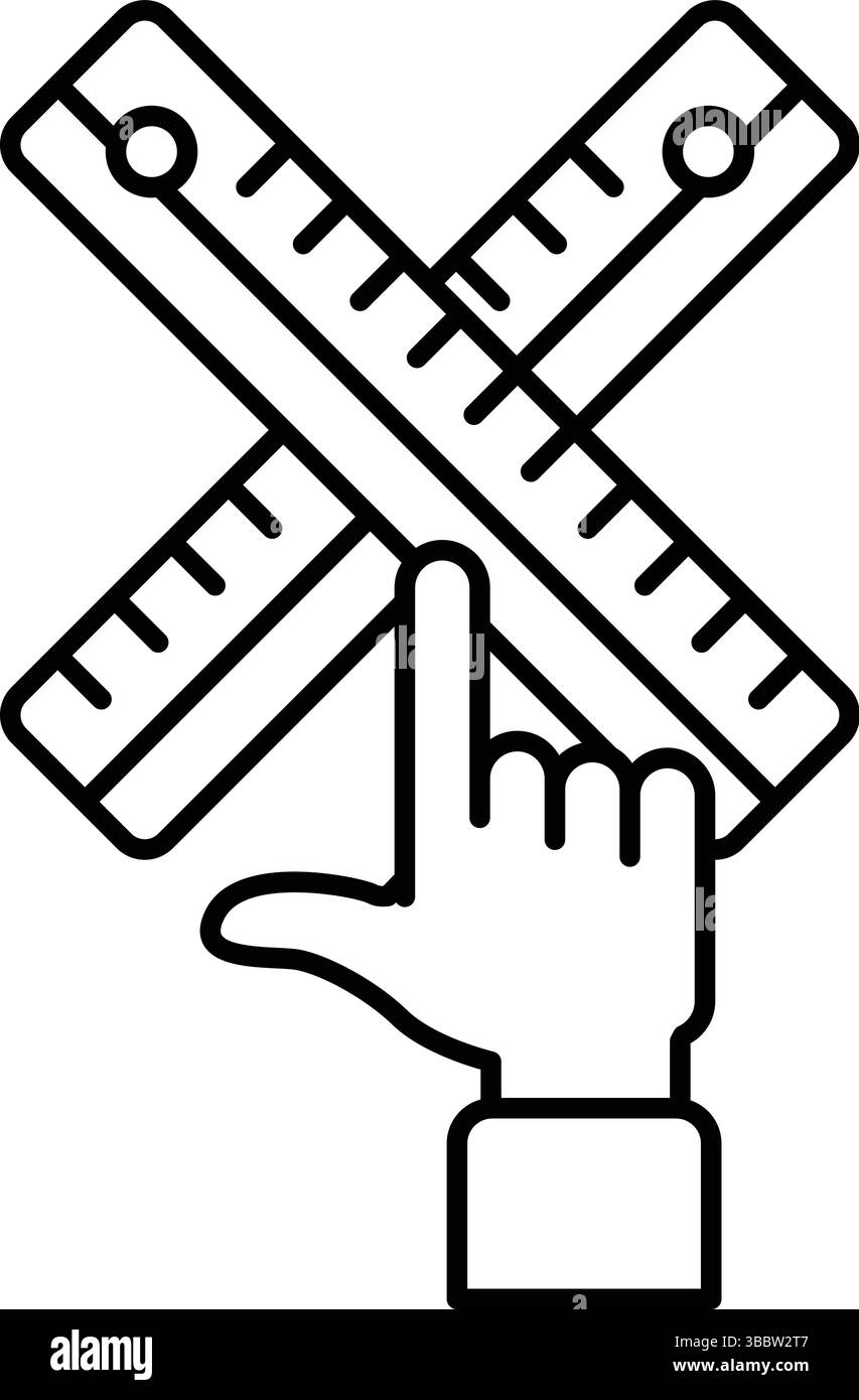 Hand pointing ruler numbers hi-res stock photography and images - Alamy