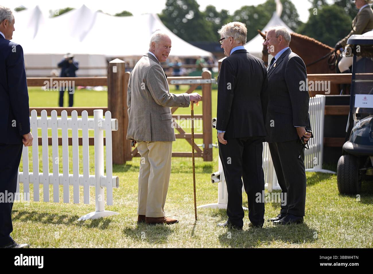 King Charles III attends the Royal Windsor Horse Show at Windsor Castle ...