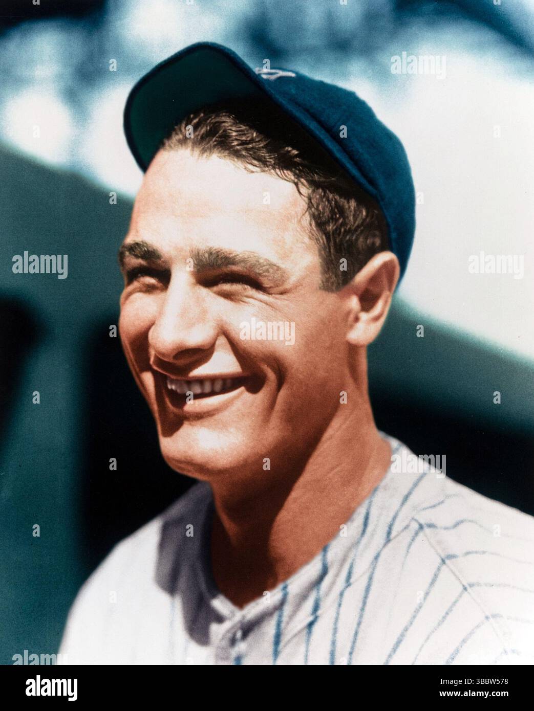 Lou Gehrig in color. Photo by Charles Conlon Stock Photo - Alamy