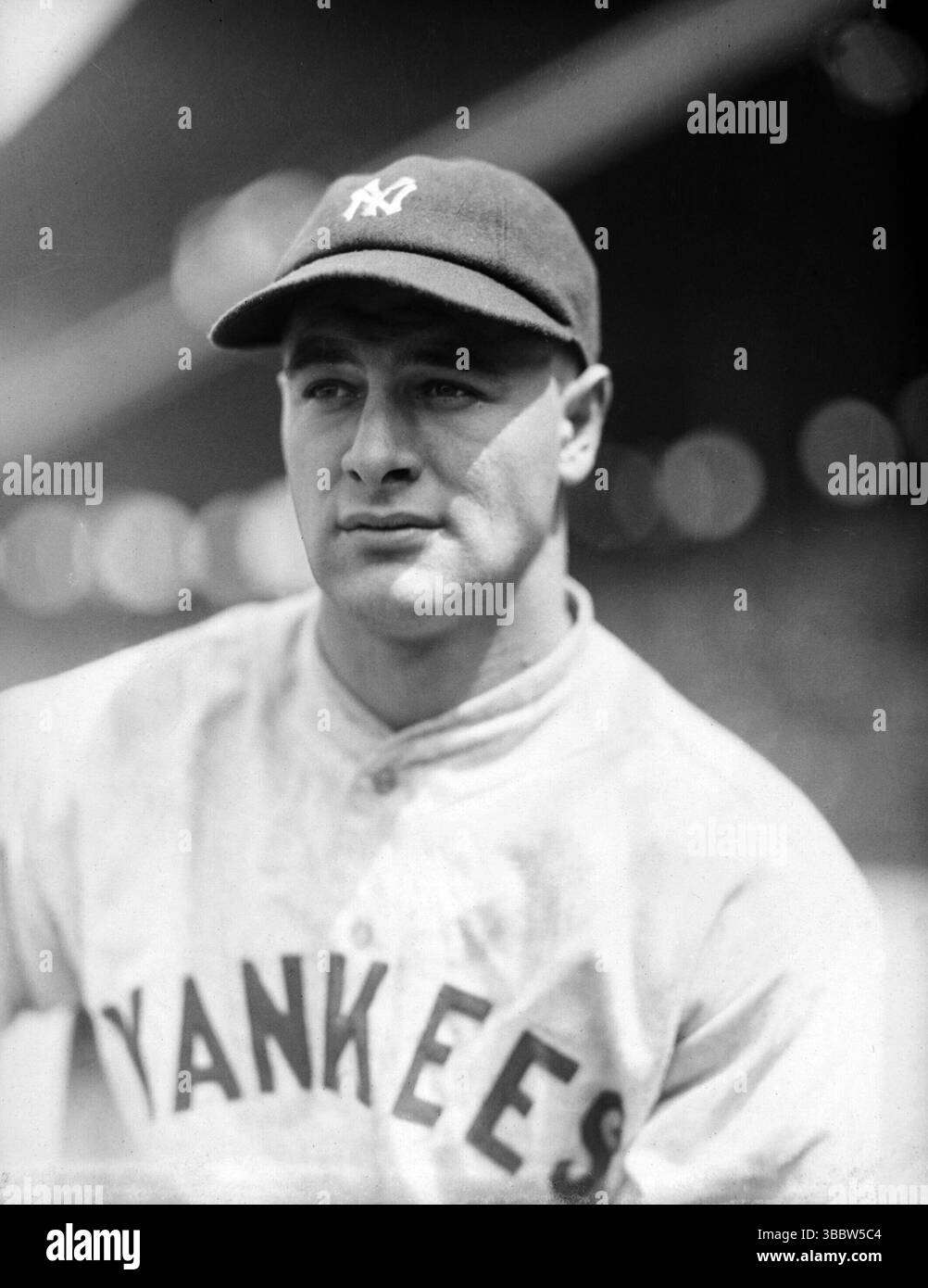 Lou Gehrig, Yankees baseball legend, late 1920s Stock Photo - Alamy