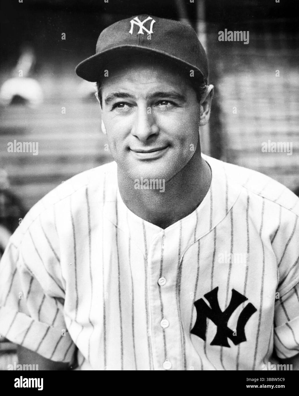 New York Yankees' 1st base man, Lou Gehrig, 1930s Stock Photo - Alamy