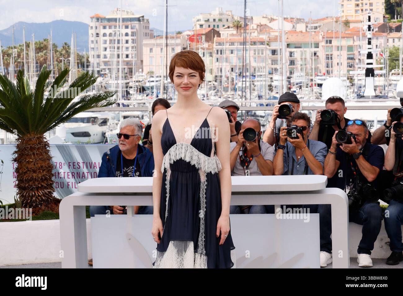 Emma Stone poses for photographers at the photo call for the film ...