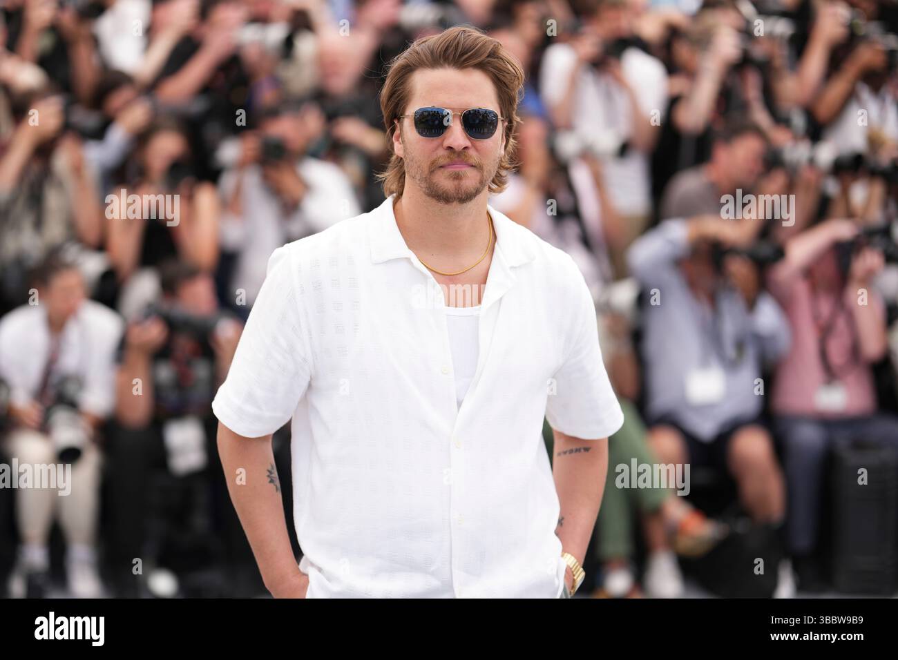 Luke Grimes poses for photographers at the photo call for the film ...