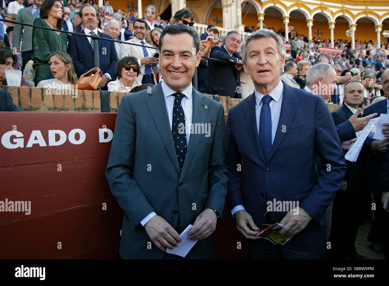 Seville, May 9, 2025. Bullfight held at La Maestranza for bullfighters ...