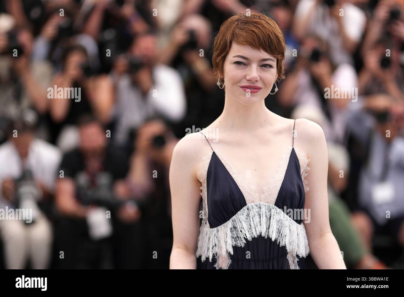 Emma Stone poses for photographers at the photo call for the film ...