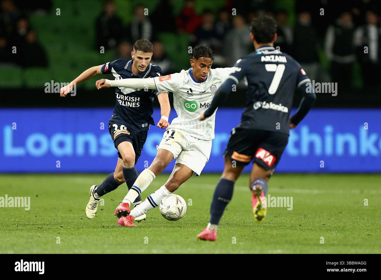 Melbourne, Australia. 17th May, 2025. Marlee Francois of Auckland FC ...