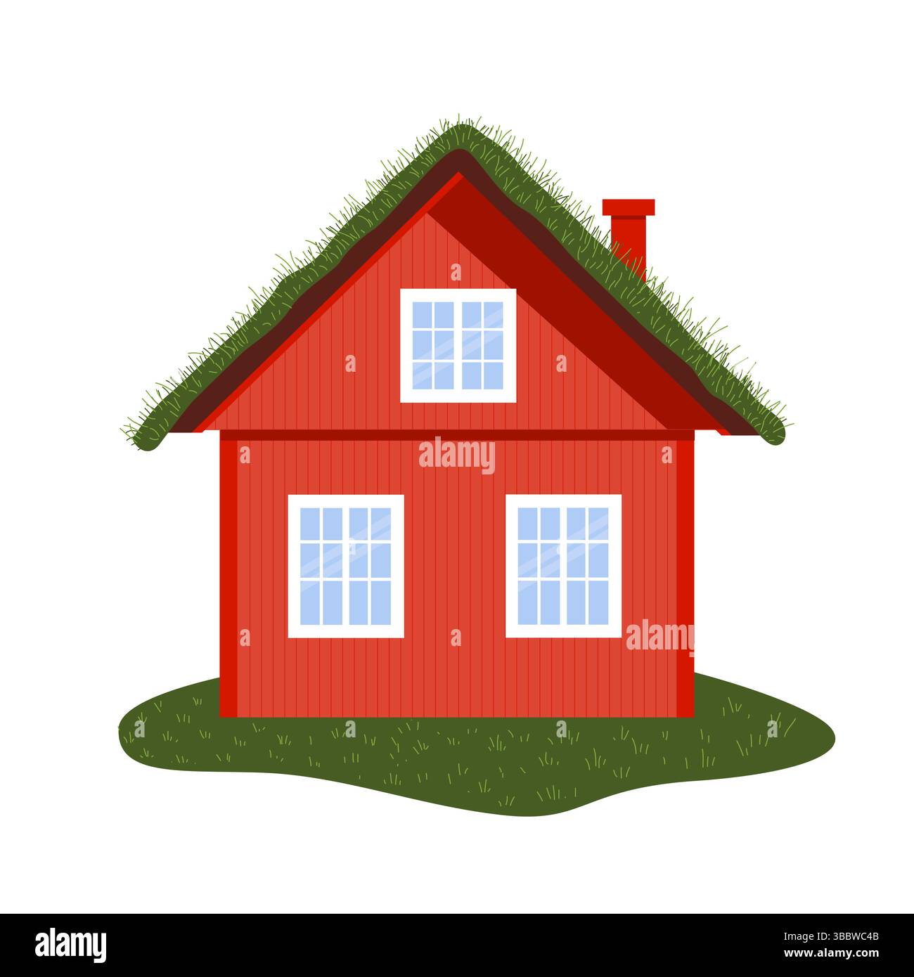 Windows in old house Cut Out Stock Images & Pictures - Alamy