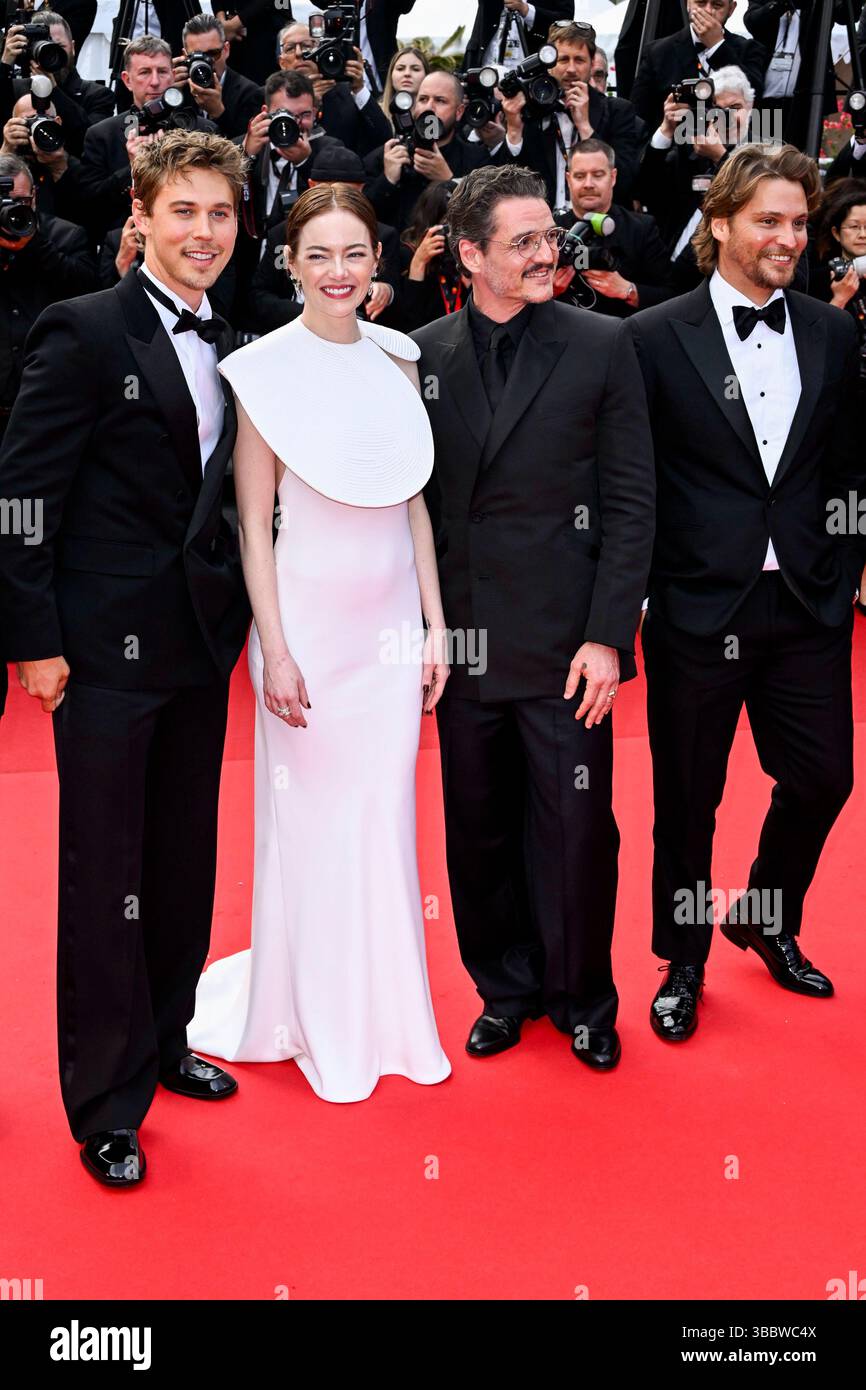 Italy. 16th May, 2025. Austin Butler, Emma Stone, Pedro Pascal, Luke ...