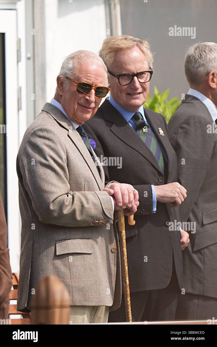 King Charles III attends the Royal Windsor Horse Show at Windsor Castle ...