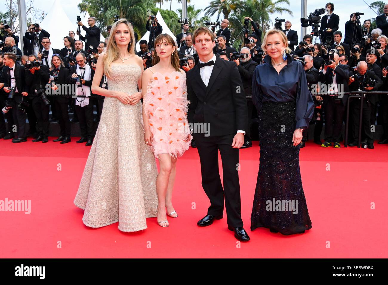 Italy. 16th May, 2025. Angelina Jolie, Marie Colombo, Finn Bennett ...