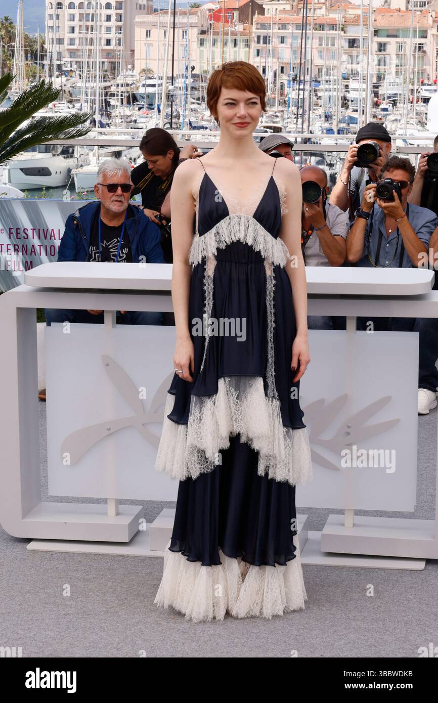 Emma Stone poses for photographers at the photo call for the film ...