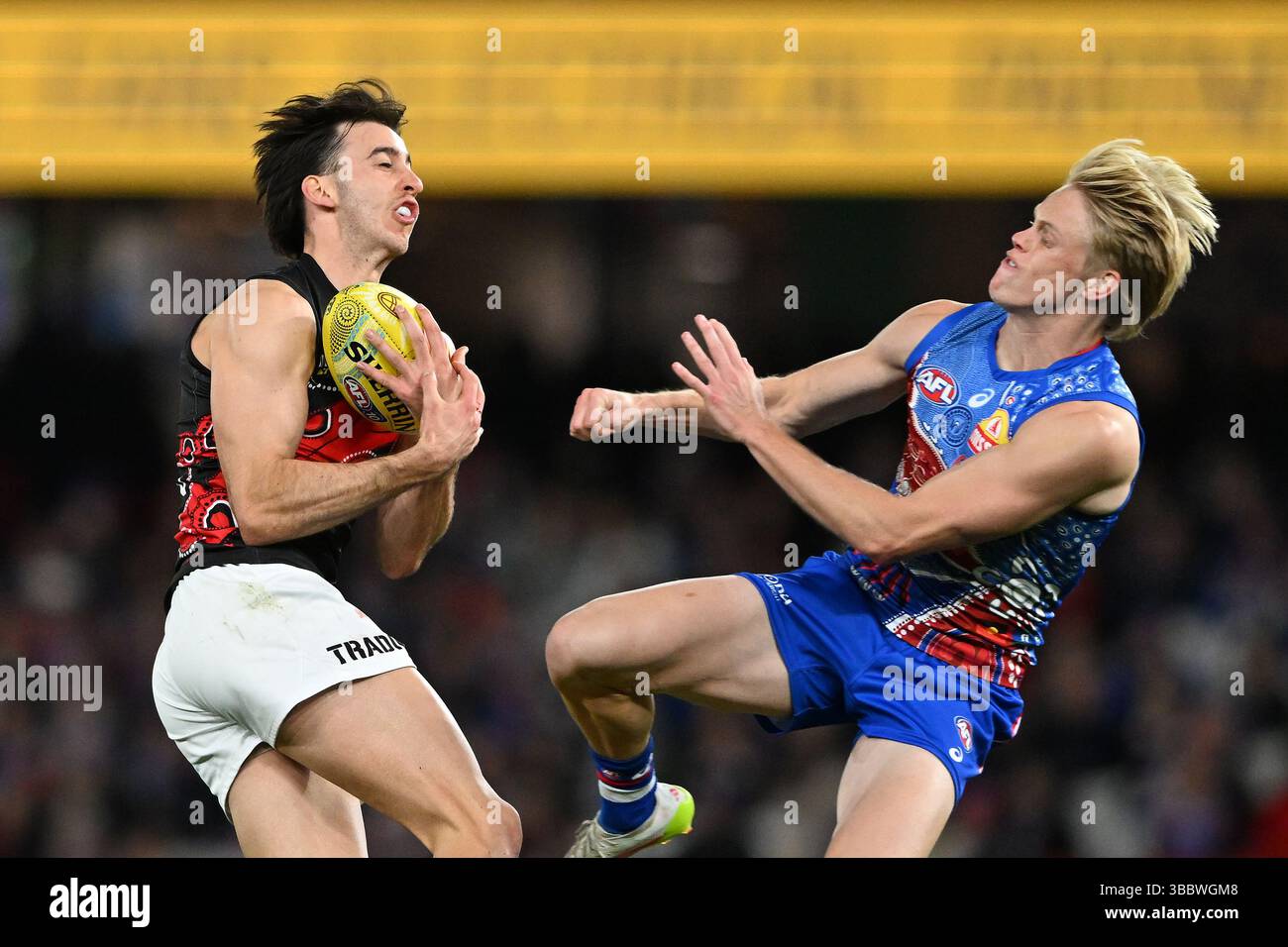 Melbourne, Australia. 17th May, 2025. Sam Davidson of Western Bulldogs ...