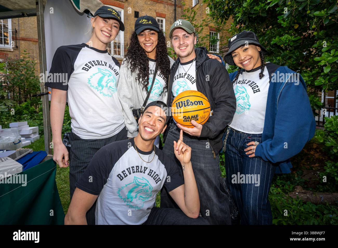 London, UK. 17 May 2025. Staff from Clueless pose at their stall at the ...