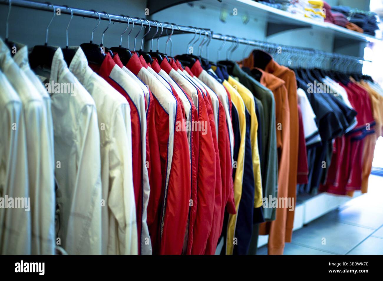 Modern cloth shop interior Stock Photo - Alamy