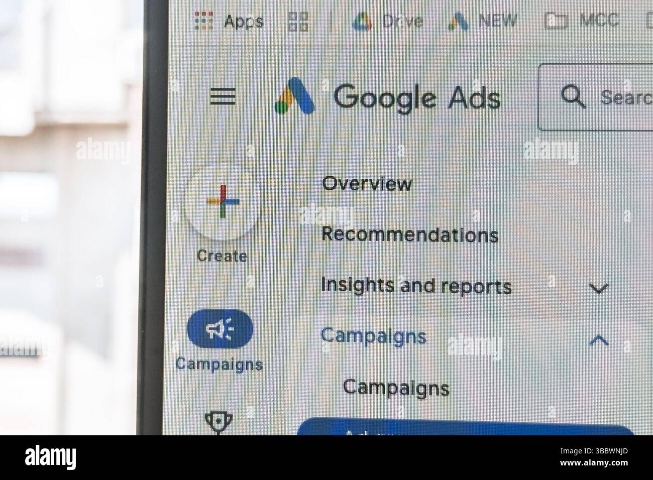 BELGRADE, SERBIA - MARCH 22, 2025: computer monitor showing the Google ...