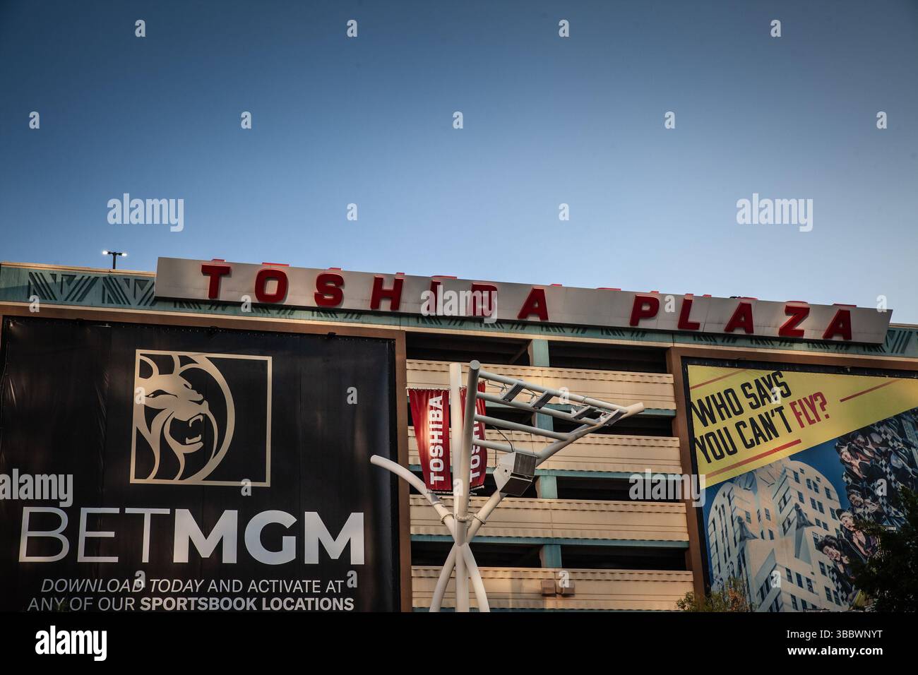 LAS VEGAS, AUGUST 21, 2024: Toshiba plaza, by the T-Mobile Arena ...
