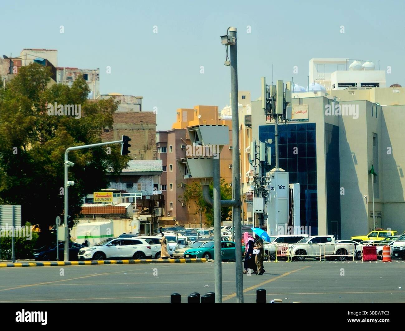 Mecca, Saudi Arabia, June 19 2024: radar speed safety camera for ...