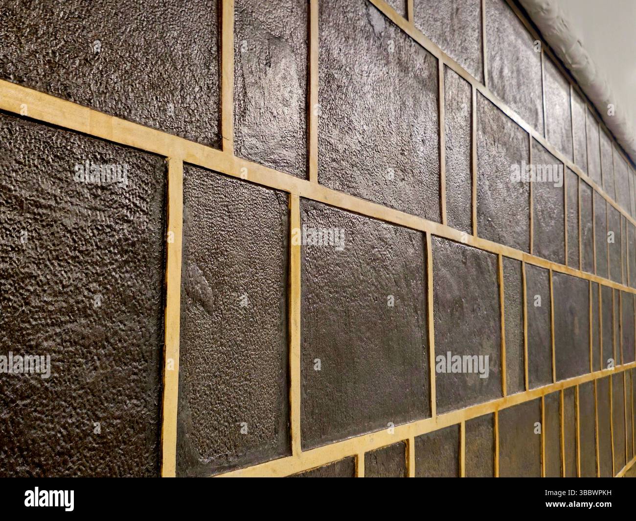 A closeup of The Kaaba, a stone building at the center of Islam's most ...
