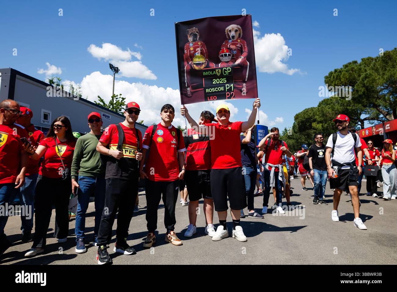 Scuderia Ferrari, tifosi fans illustration during the Formula 1 AWS ...