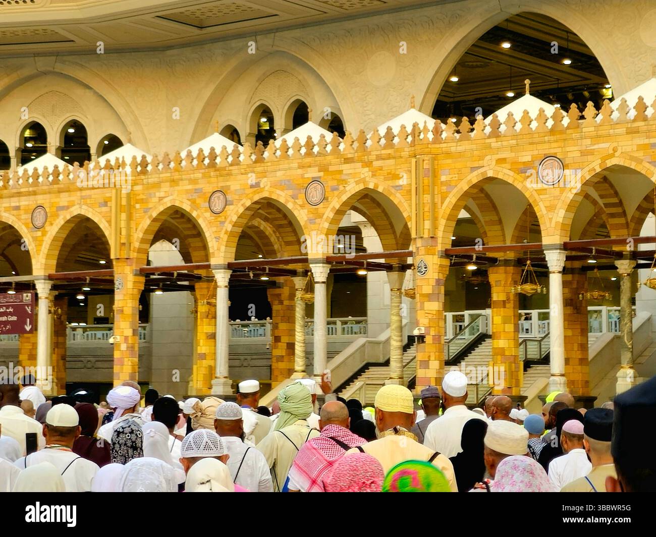 Mecca, Saudi Arabia, June 25 2024: details from the grand sacred mosque ...