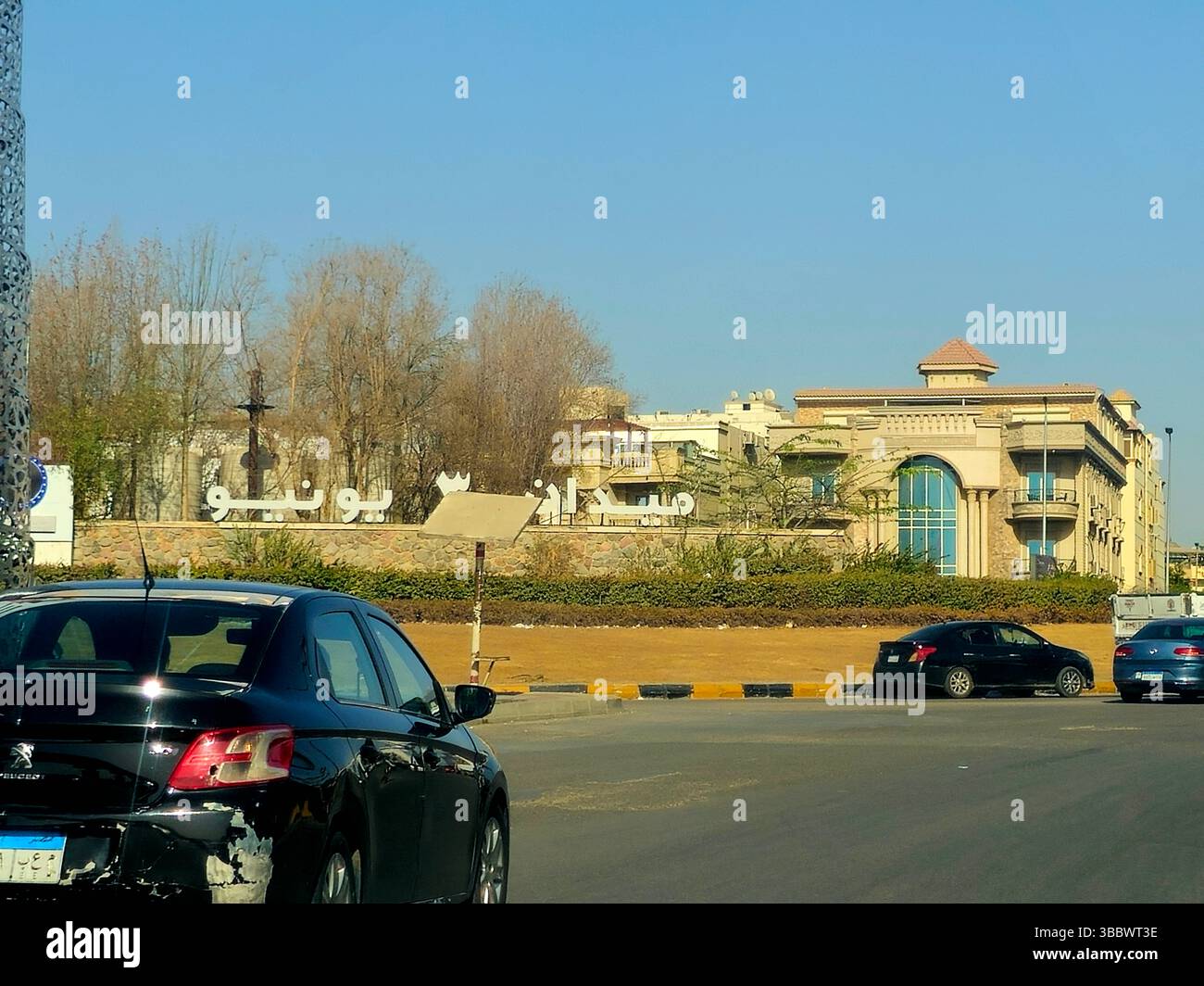Cairo, Egypt, May 10 2025: June 30 square in new Cairo city, a square ...