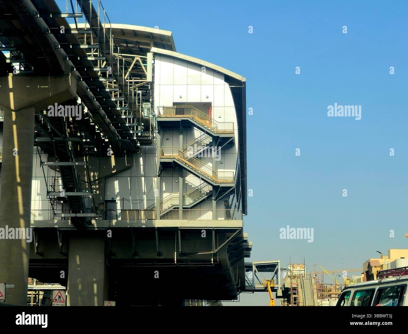 Cairo, Egypt, May 10 2025: Egyptian Cairo monorail station site, Cairo ...