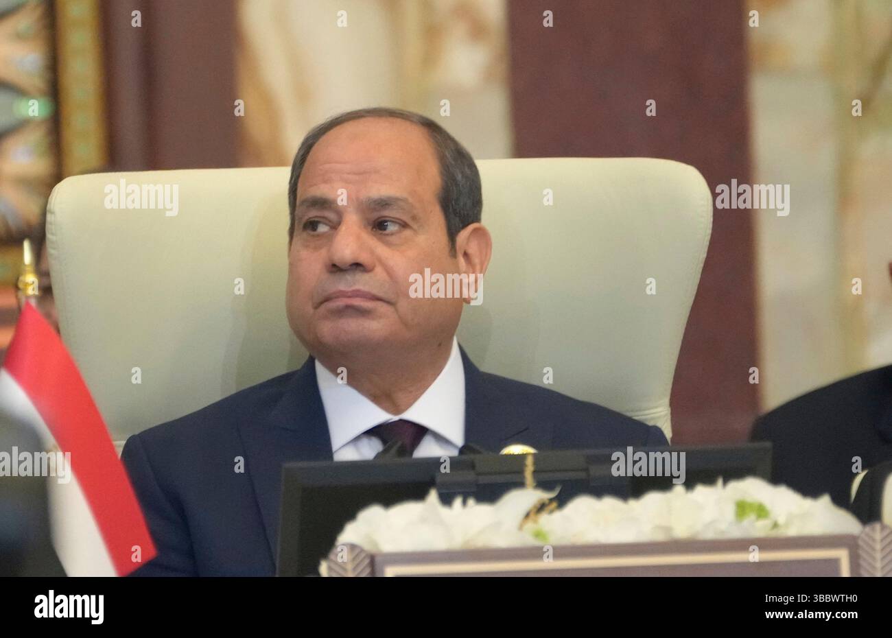 Baghdad, Iraq. 17th May, 2025. President of Egypt Abdel Fattah el-Sissi ...