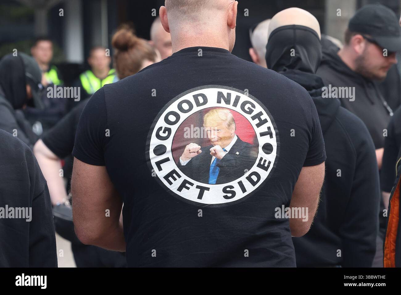 Herford, Germany. 17th May, 2025. A participant in a demonstration from ...