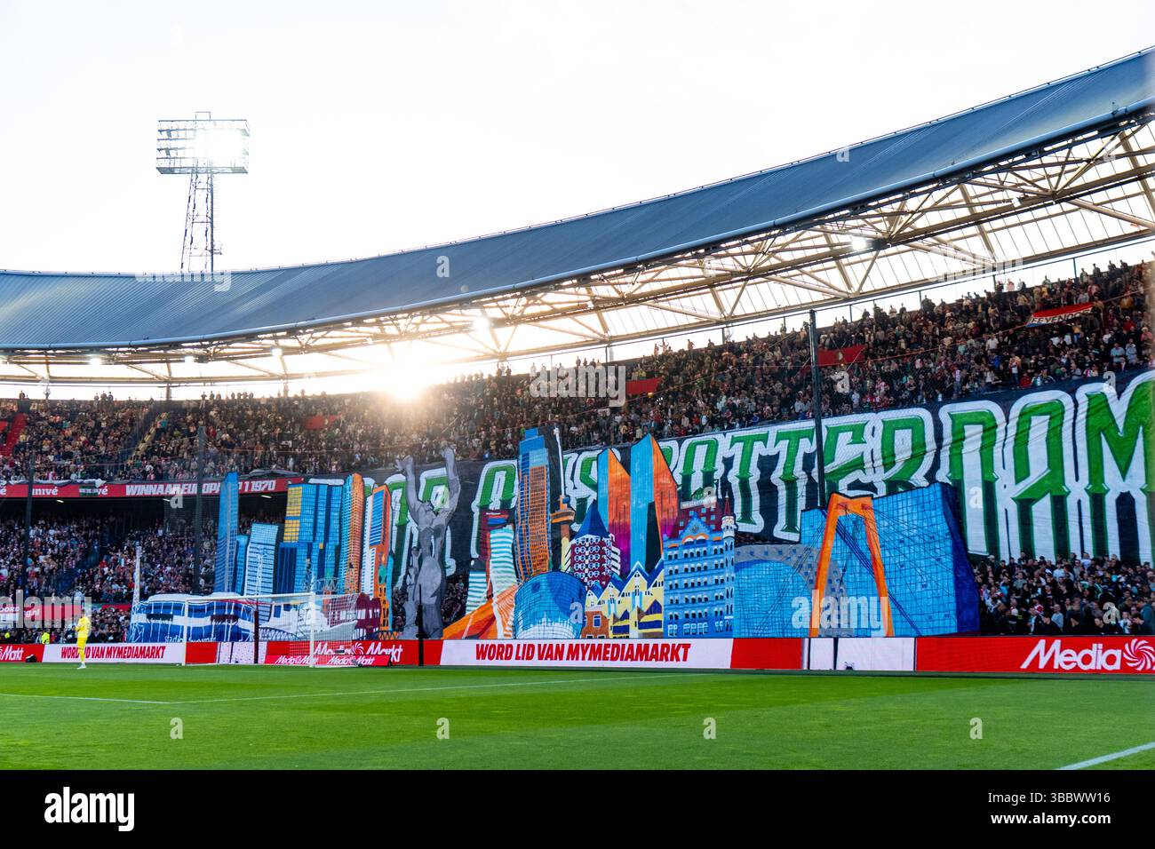 Rotterdam - Banner for the remembering of the bombing of the city ...