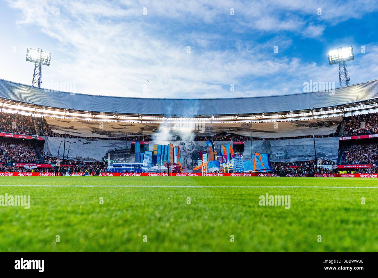 Rotterdam - Banner for the remembering of the bombing of the city ...