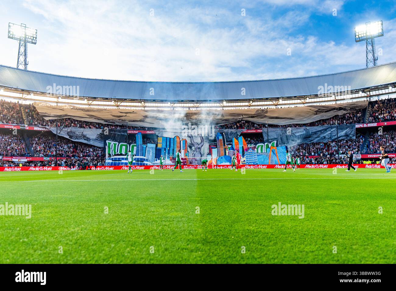 Rotterdam - Banner for the remembering of the bombing of the city ...