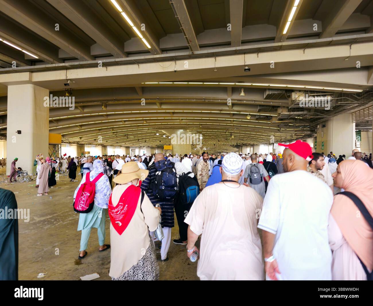 Mina, Saudi Arabia, June 18 2024: Mina, Muna, or the city of tents, the ...