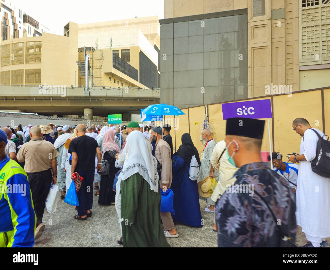 Mecca, Saudi Arabia, June 22 2024: different telecom companies that ...